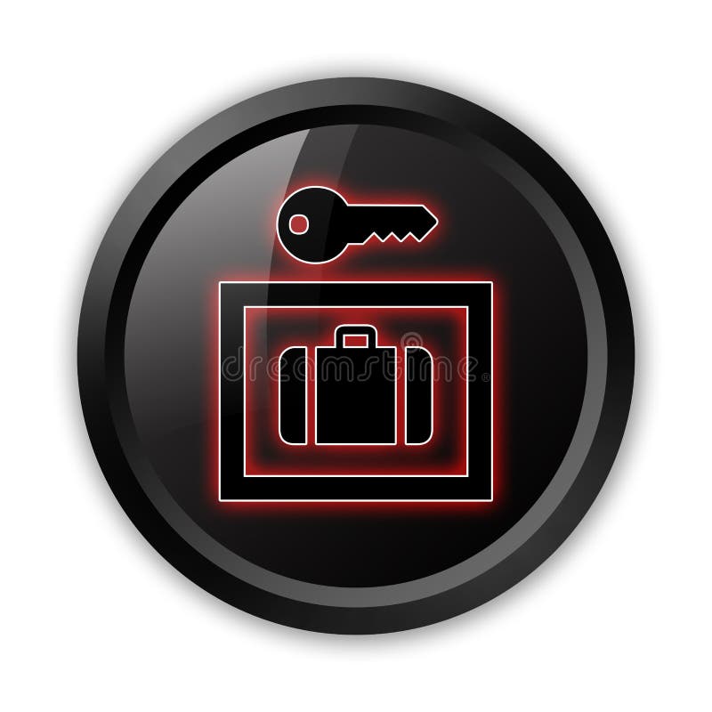 Icon, Button, Pictogram Locker Stock Illustration - Illustration of ...