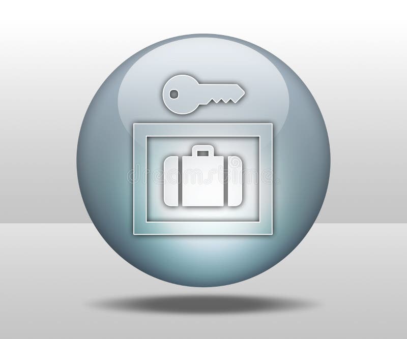 Icon, Button, Pictogram Locker Stock Illustration - Illustration of ...