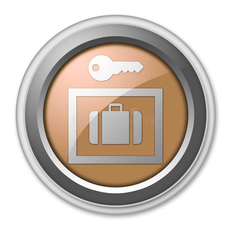 Icon, Button, Pictogram Locker Stock Illustration - Illustration of ...