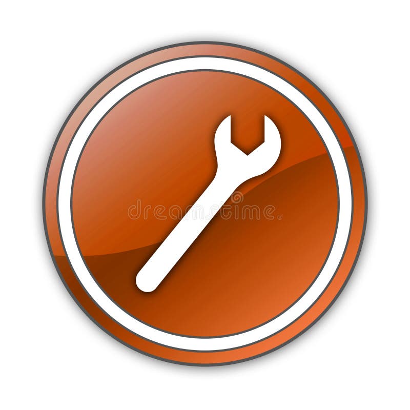 Icon, Button, Pictogram Mechanic Stock Illustration - Illustration of ...