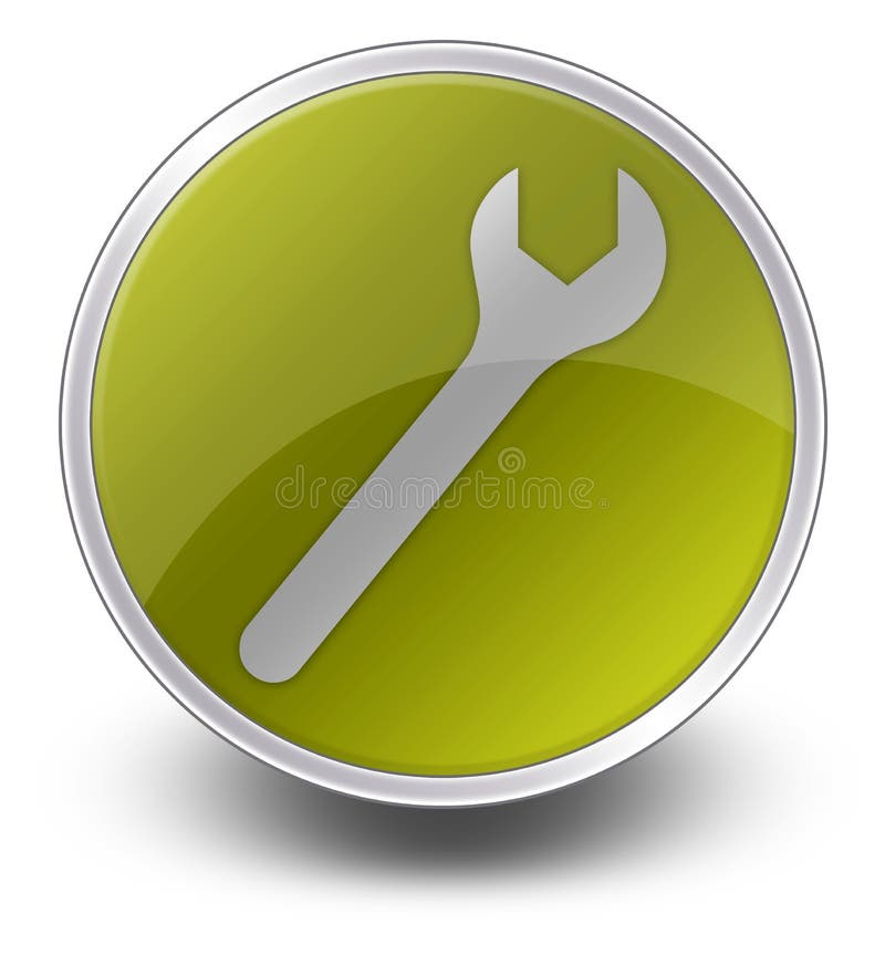Icon, Button, Pictogram Mechanic Stock Illustration - Illustration of ...
