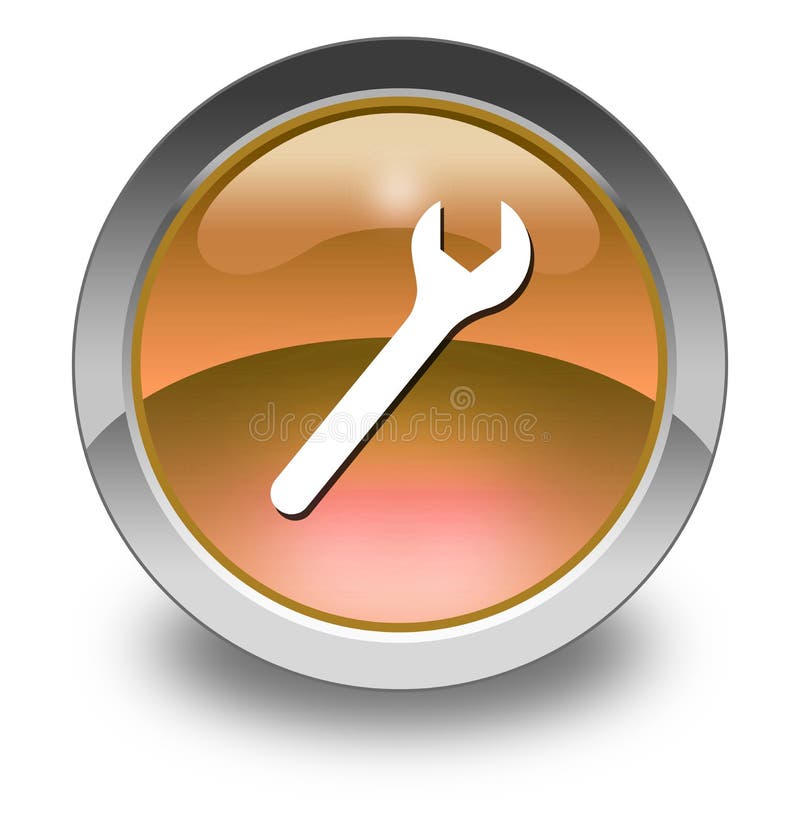 Icon, Button, Pictogram Mechanic Stock Illustration - Illustration of ...