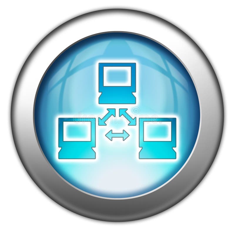 Icon, Button, Pictogram Network Stock Illustration - Illustration of ...