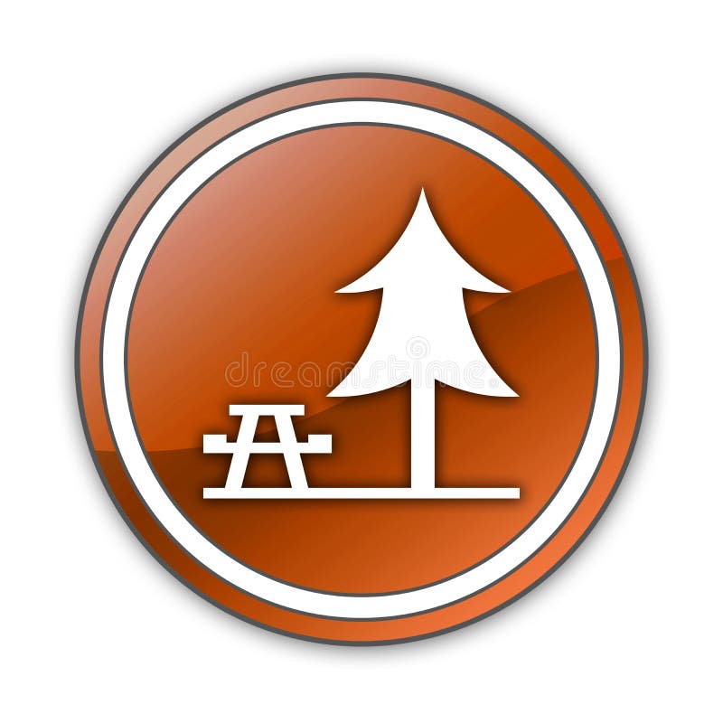 Icon, Button, Pictogram Picnic Area Stock Illustration - Illustration ...