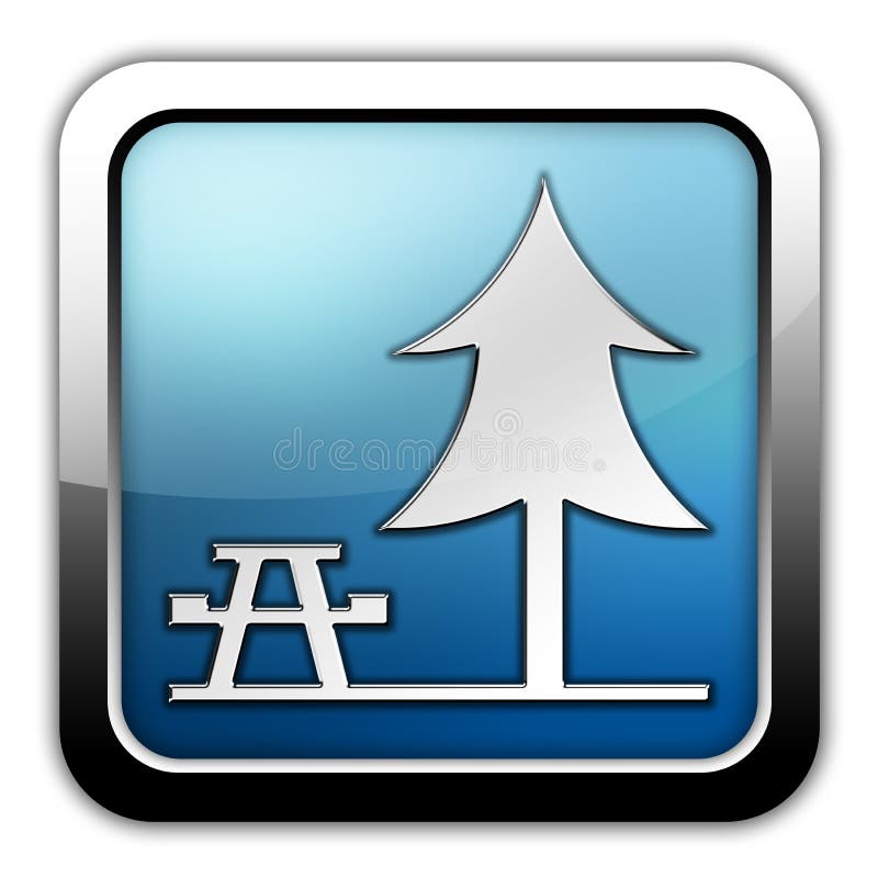 Icon, Button, Pictogram Picnic Area Stock Illustration - Illustration ...