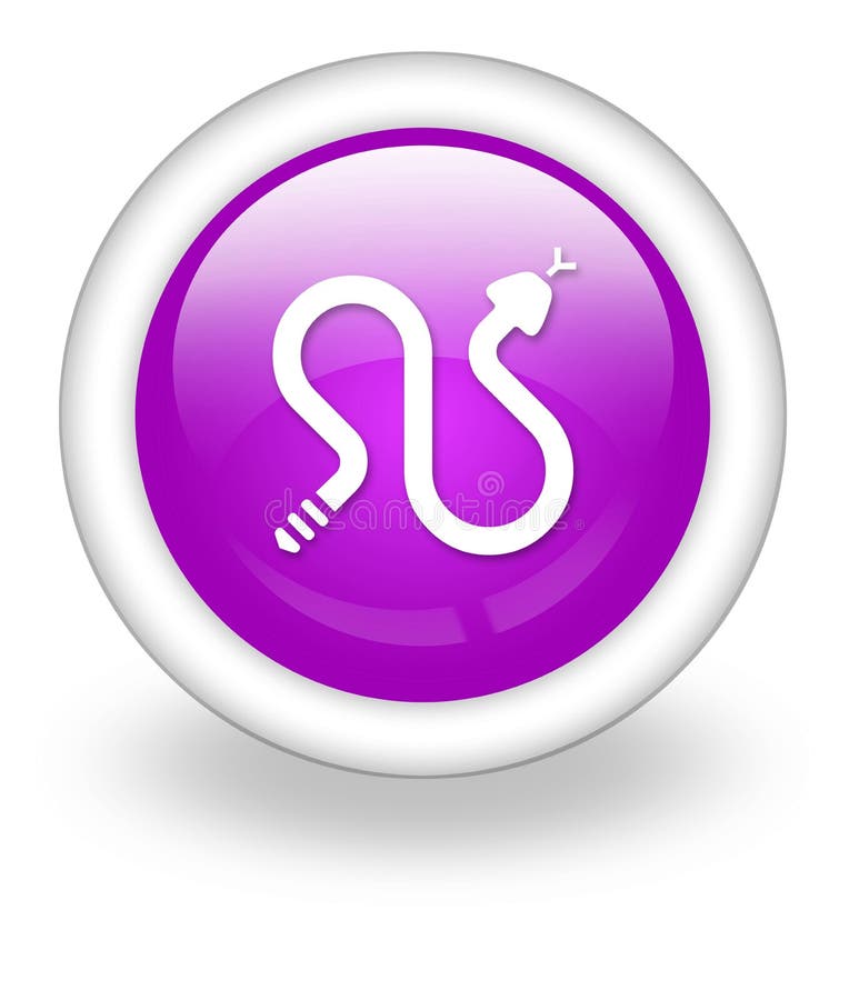 Icon, Button, Pictogram Rattlesnakes Stock Illustration - Illustration ...