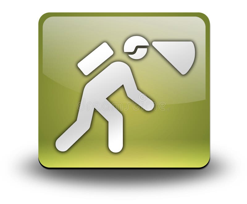 Icon, Button, Pictogram Spelunking Stock Illustration - Illustration of ...