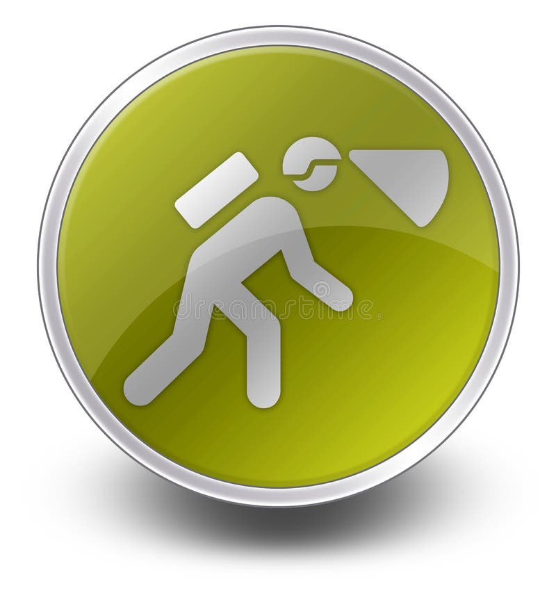 Icon, Button, Pictogram Spelunking Stock Illustration - Illustration of ...