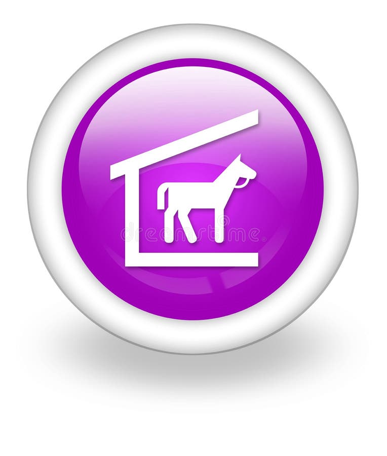 Icon, Button, Pictogram Stable Stock Illustration - Illustration of ...
