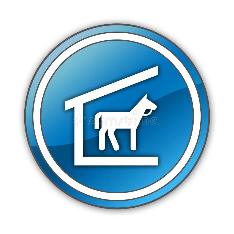 Icon, Button, Pictogram Stable Stock Illustration - Illustration of ...