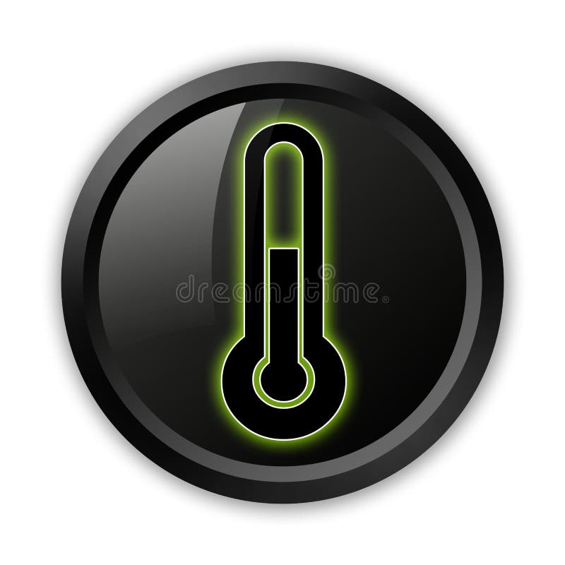 Icon, Button, Pictogram Temperature Stock Illustration - Illustration ...