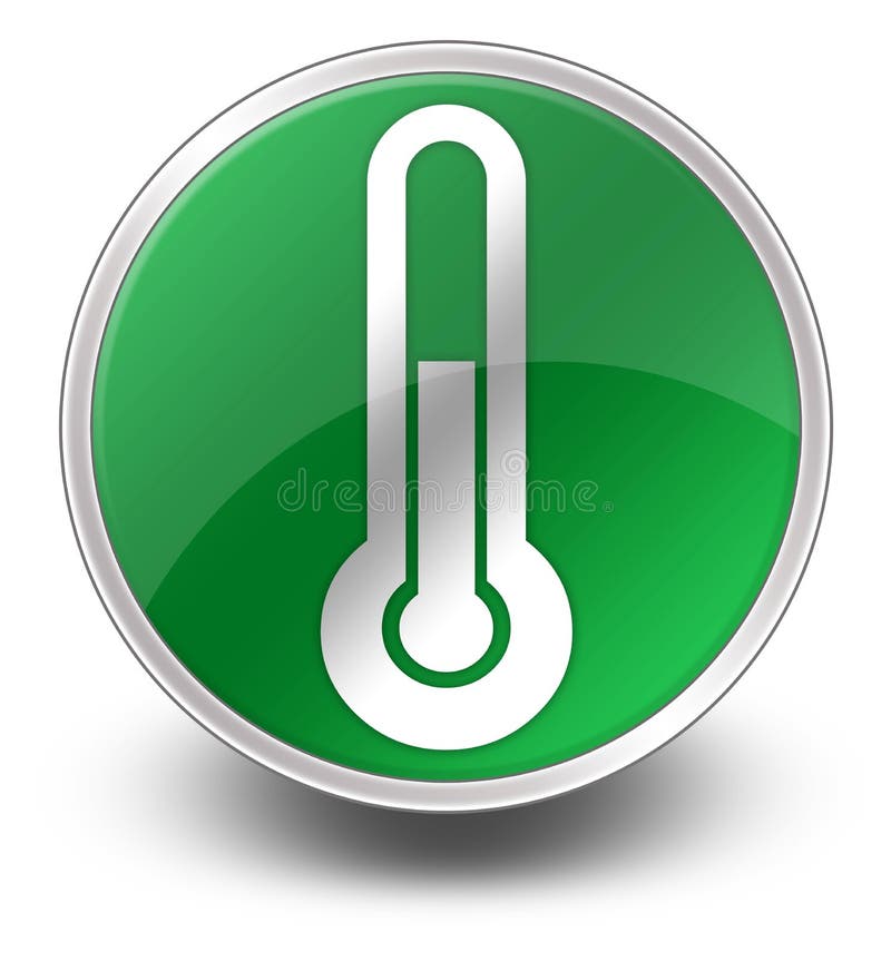 Icon, Button, Pictogram Temperature Stock Illustration - Illustration ...