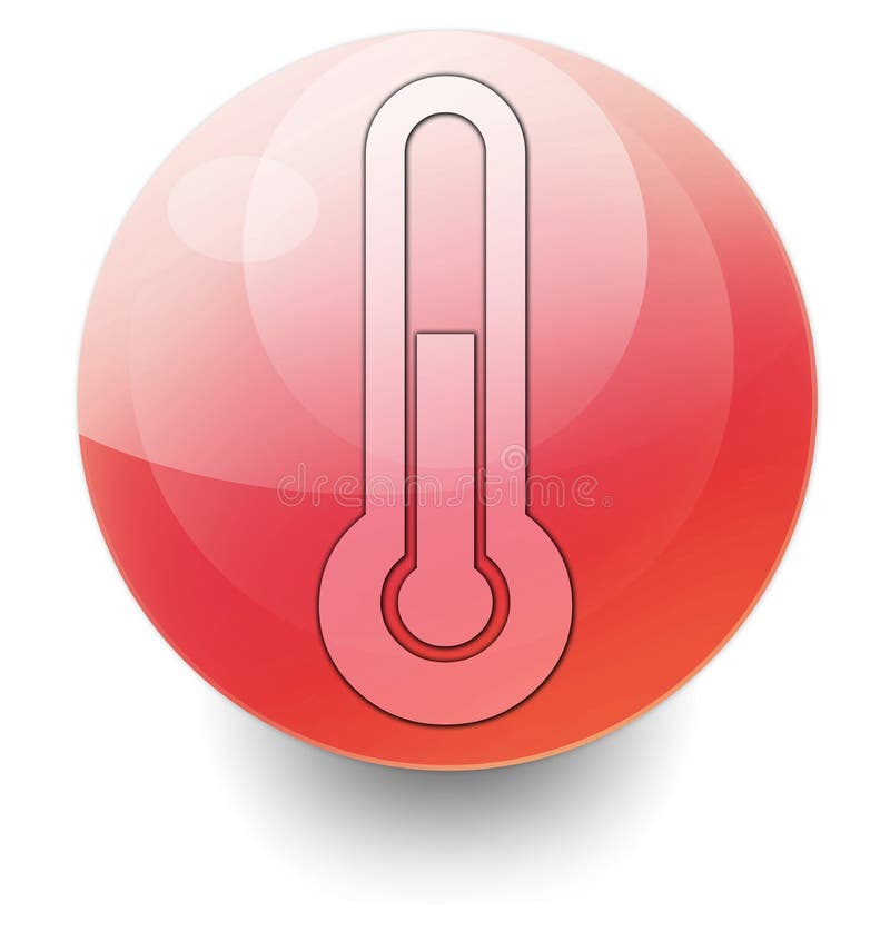 Icon, Button, Pictogram Temperature Stock Illustration - Illustration ...