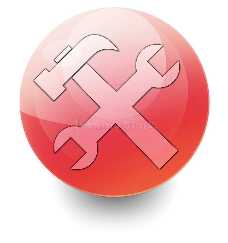 Icon, Button, Pictogram Tools Stock Illustration - Illustration of ...