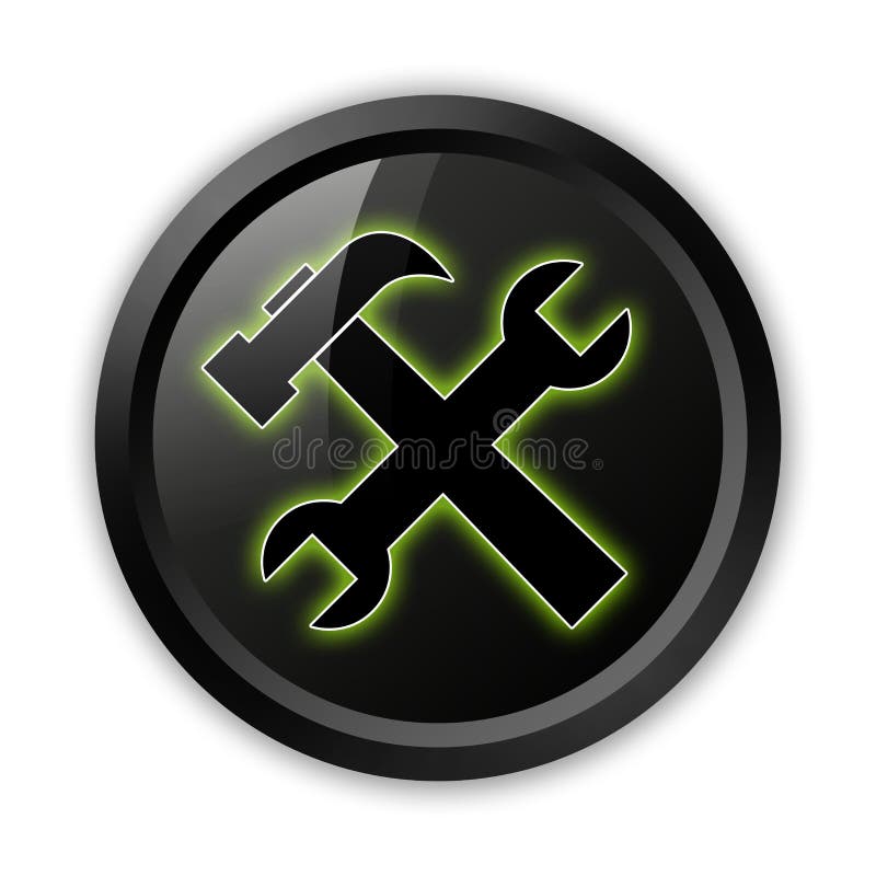 Icon, Button, Pictogram Tools Stock Illustration - Illustration of ...