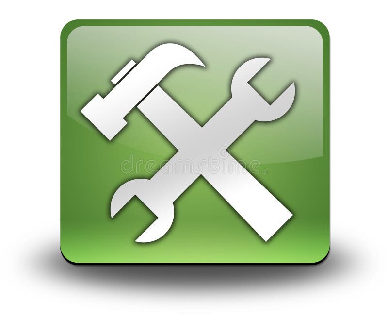 Icon, Button, Pictogram Tools Stock Illustration - Illustration of ...
