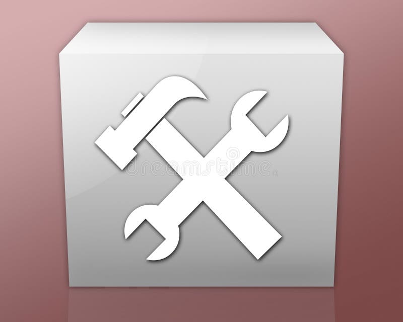Icon, Button, Pictogram Tools Stock Illustration - Illustration of ...
