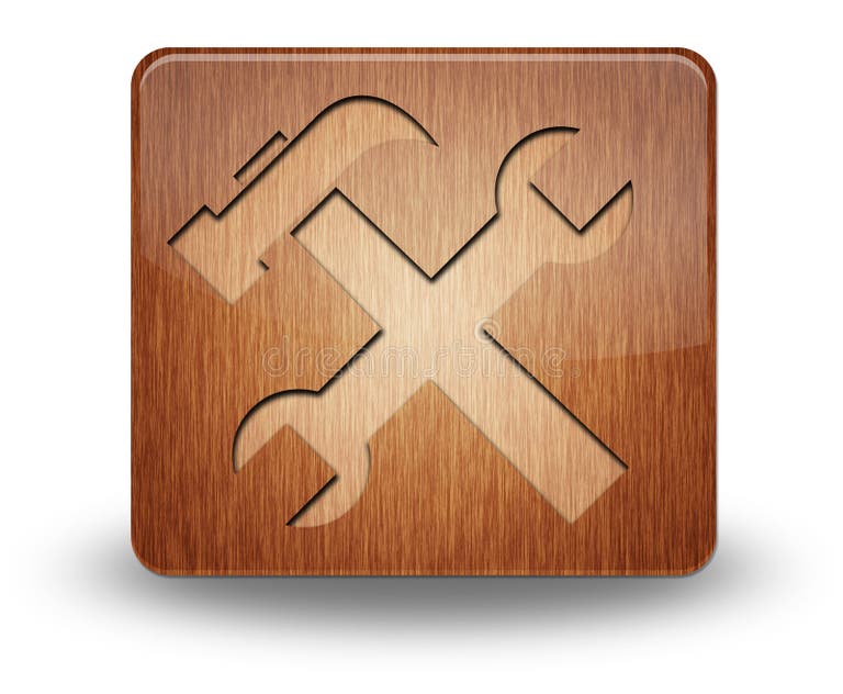 Icon, Button, Pictogram Tools Stock Illustration - Illustration of ...