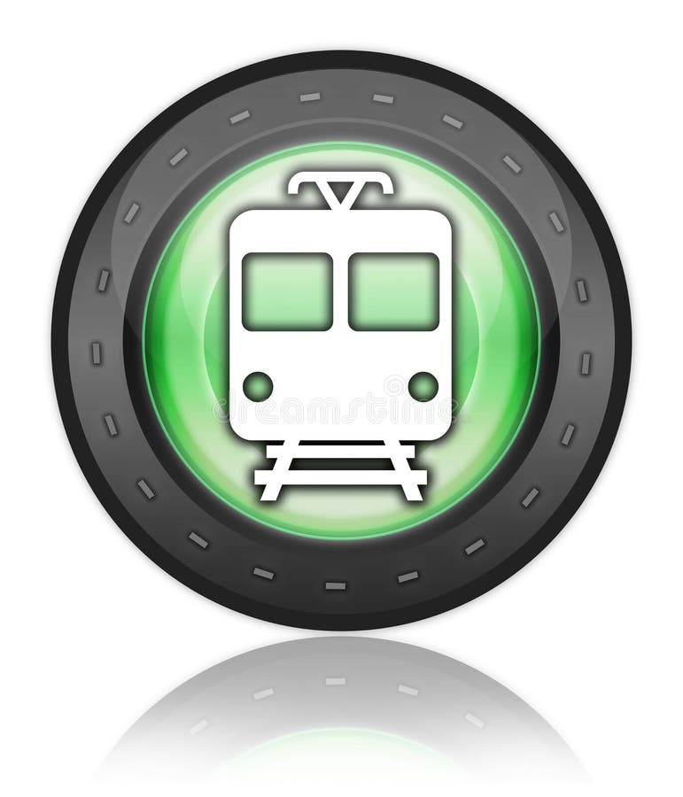 Icon/Button/Pictogram Train Stock Illustration - Illustration of subway ...