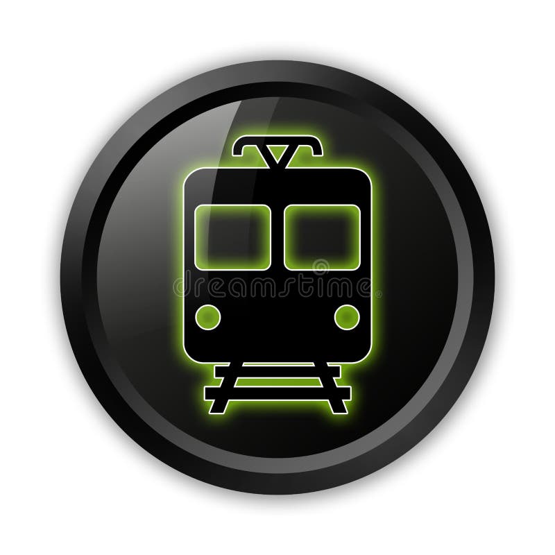 Icon/Button/Pictogram Train Stock Illustration - Illustration of logos ...