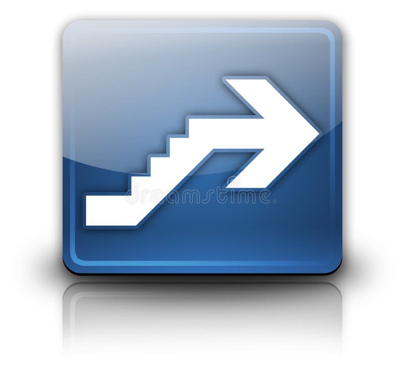 Icon, Button, Pictogram Upstairs Stock Illustration - Illustration of ...