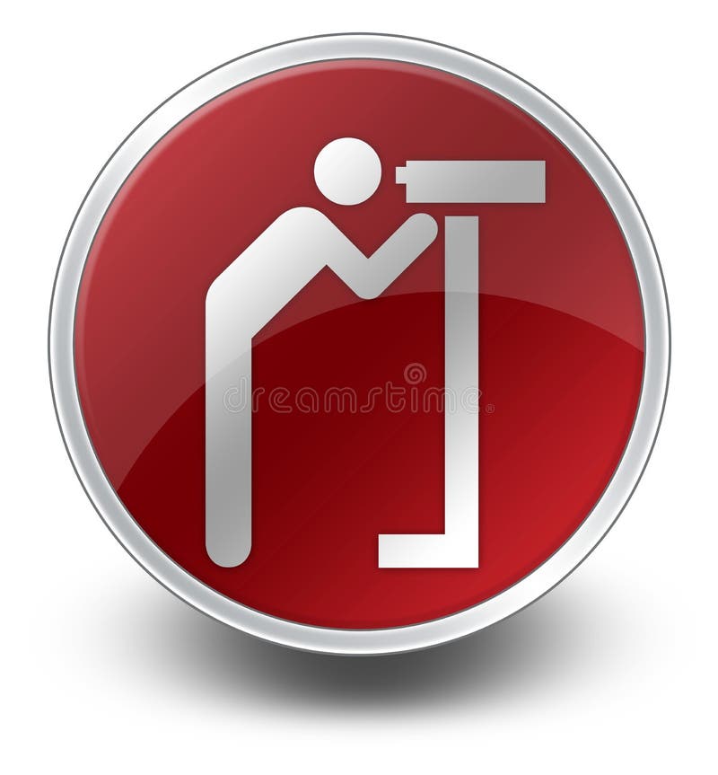 Icon, Button, Pictogram Viewing Area Stock Illustration - Illustration ...