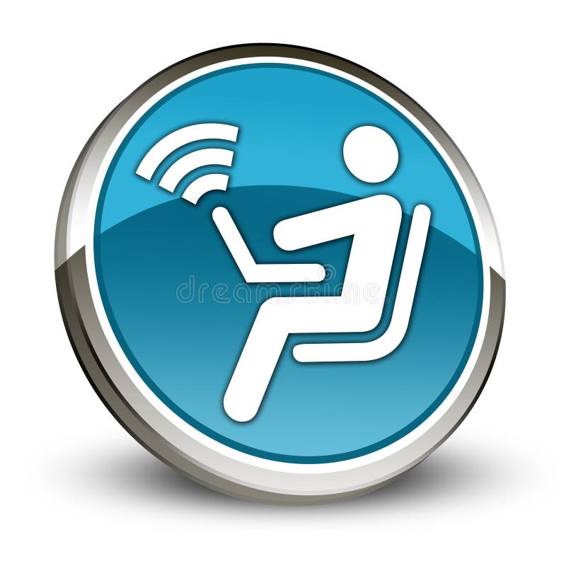 Icon, Button, Pictogram Wireless Access Stock Illustration ...