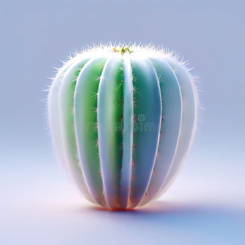 Icon of Cactus, Glossy Glass Style Illustration Stock Illustration ...