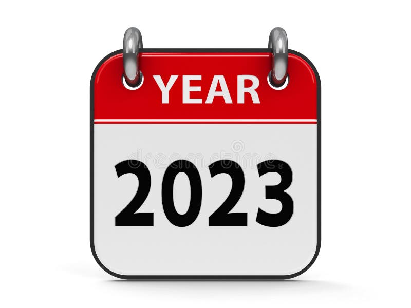 Icon calendar 2023 year stock illustration. Illustration of 2022 ...