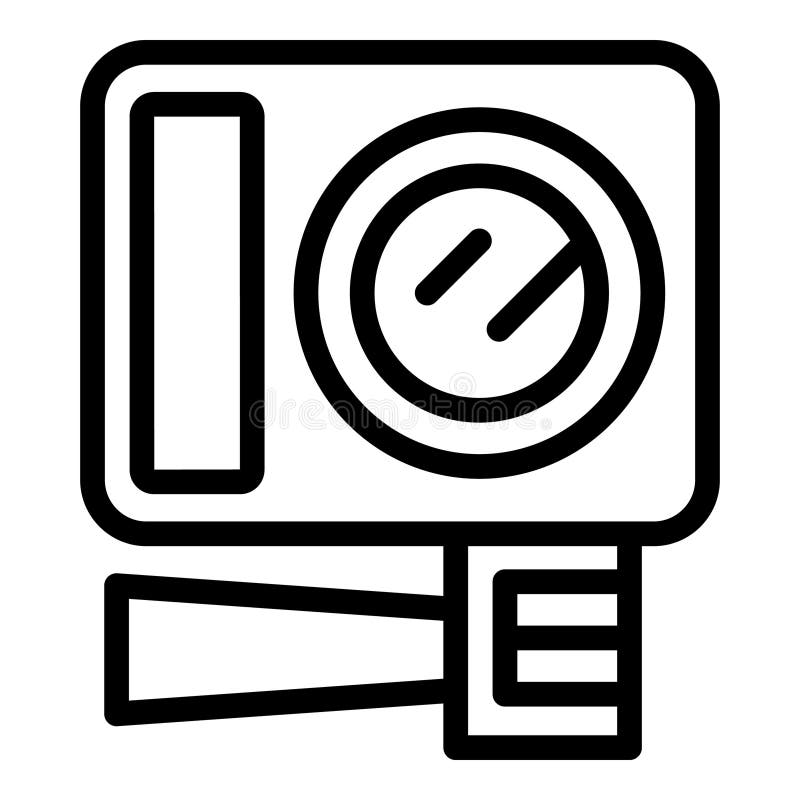 Icon of a Camera with Flash Off Stock Vector - Illustration of symbol ...