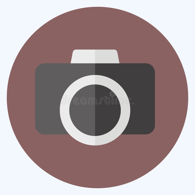 Icon Camera. Suitable for Art Symbol. Flat Style. Simple Design ...