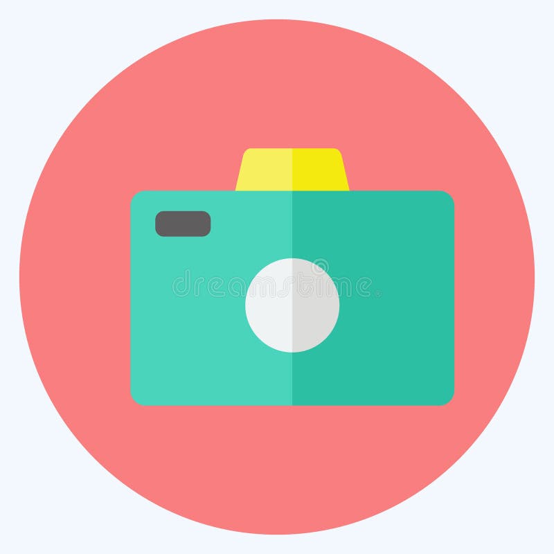 Icon Camera. Suitable for Photo Editing Symbol. Flat Style. Simple ...