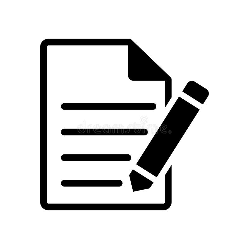 File Document Outline Vector Icon Stock Vector - Illustration of ...