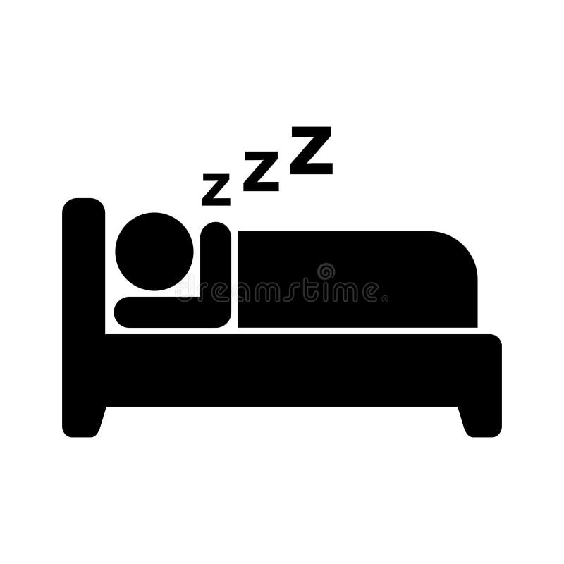 Sleep Soundly Flat Style Vector Icon Stock Vector - Illustration of ...