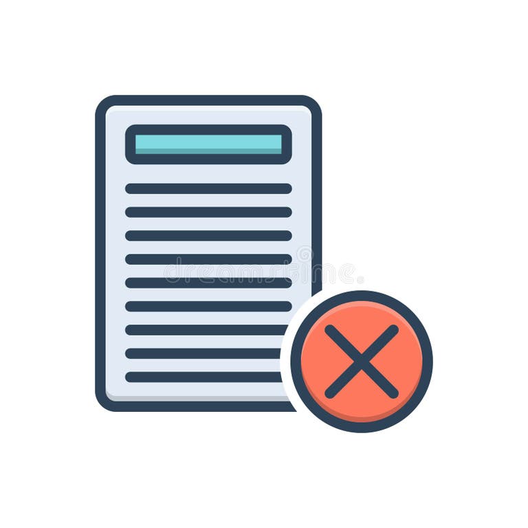 Canceldocument Stock Illustrations – 4 Canceldocument Stock ...