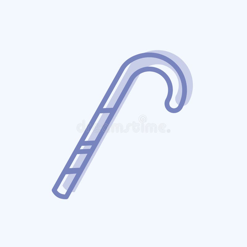 Icon Candy Stick. Suitable for Party Symbol. Two Tone Style. Simple ...