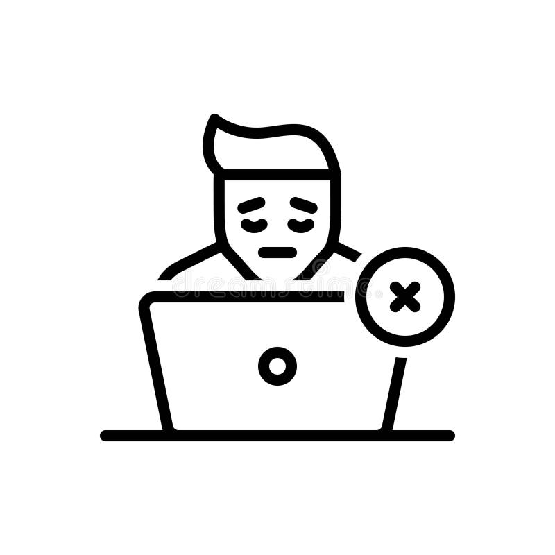 Mix Icon for Unable, Incapable and Helpless Stock Vector - Illustration ...