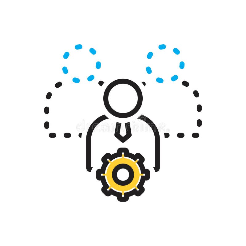 Multi Color Icon for Capable, Competent and Taleted Stock Illustration ...