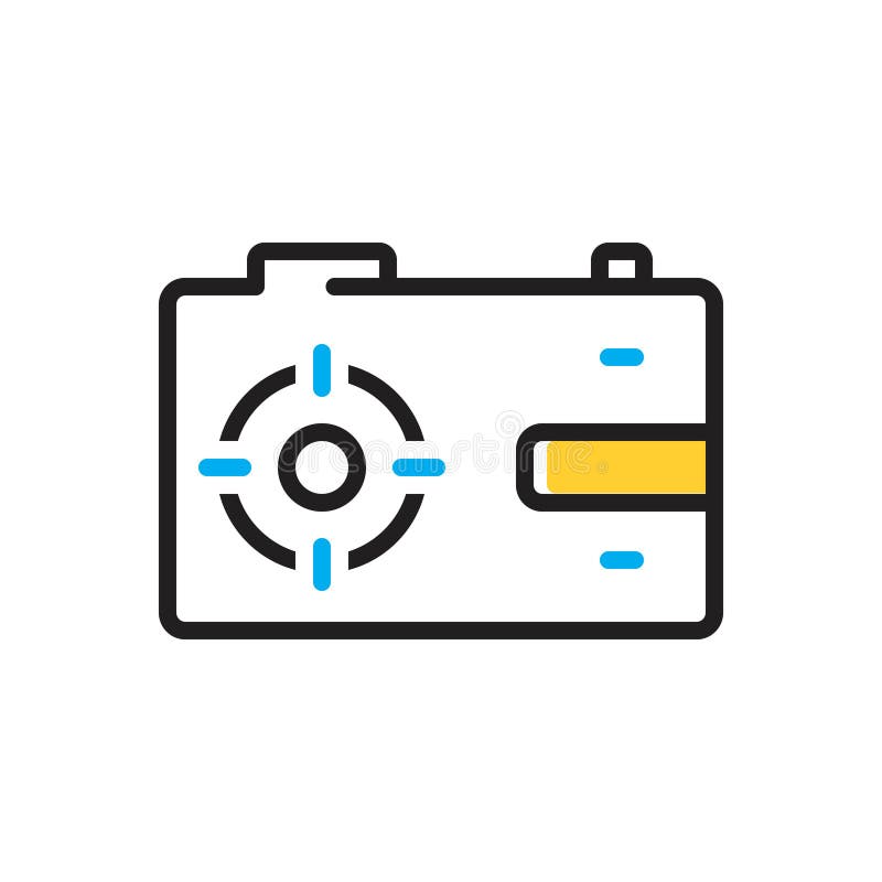 Multi Color Icon for Capture, Catch and Photography Stock Illustration ...
