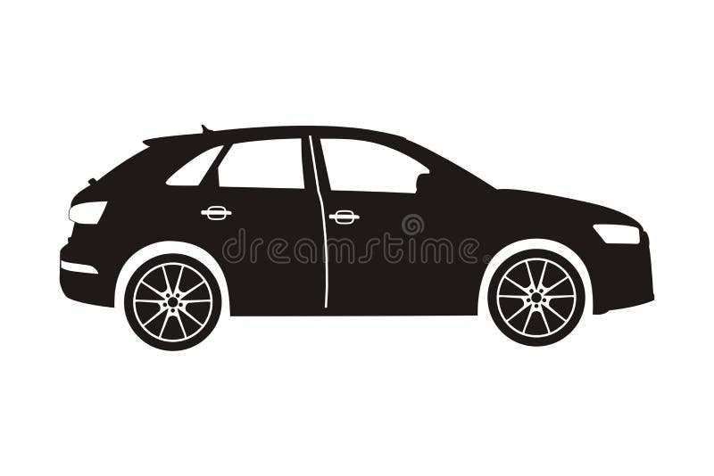 Crossover Car Icon Vector. Crossover Symbol Illustration Stock Vector ...