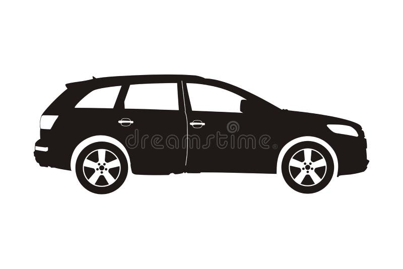 Crossover Car Icon Vector. Crossover Symbol Illustration Stock Vector ...