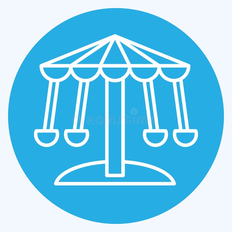 Icon Carousel. Suitable for Education Symbol. Blue Eyes Style. Simple ...