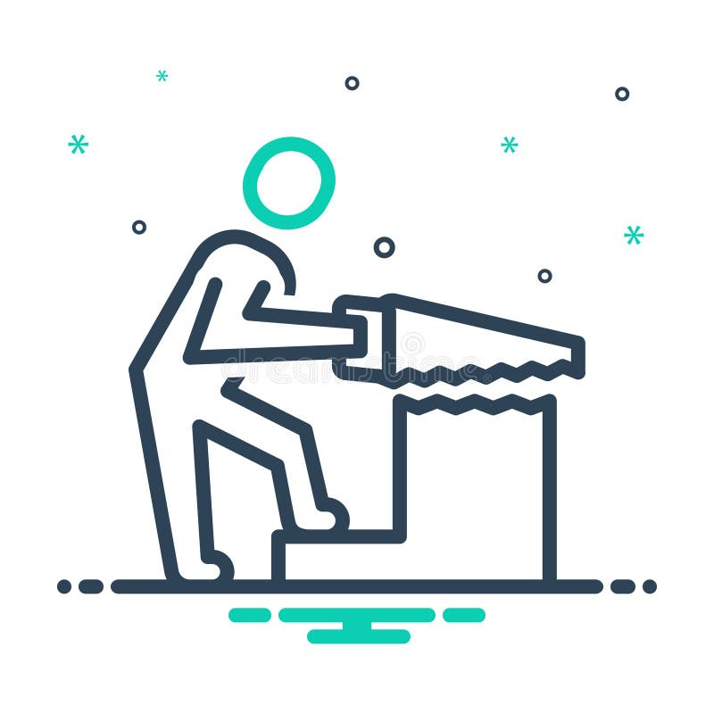 Mix Icon for Carpentry, Work and Builder Stock Vector - Illustration of ...