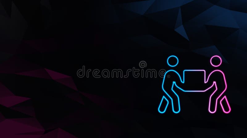 Icon of carry people stock illustration. Illustration of wire - 143504560