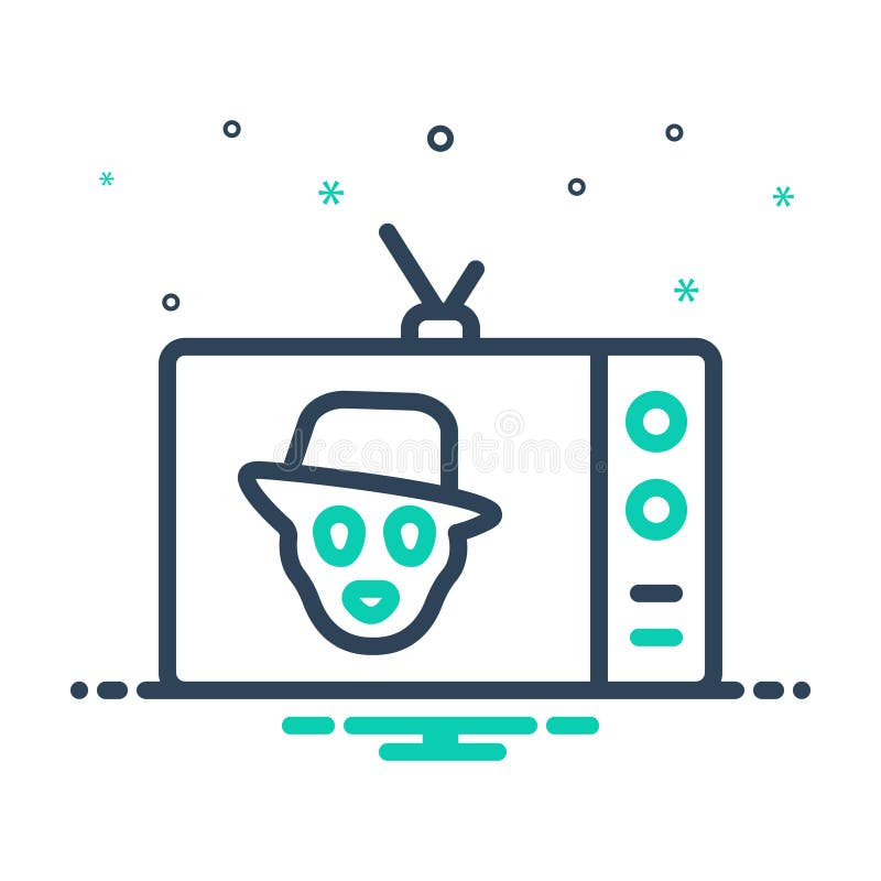 Mix Icon for Cartoon, Caricature and Parody Stock Vector - Illustration ...