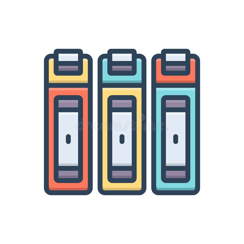 Color Illustration Icon for Cartridge, Tube and Cylinder Stock Vector ...