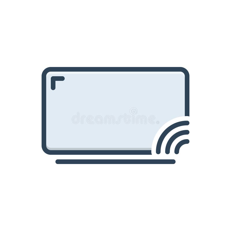 Color Illustration Icon for Cast, Screen and Media Stock Illustration ...