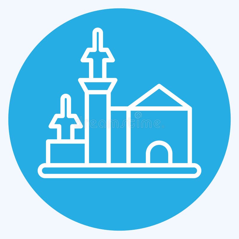 Icon Castle. Suitable for Education Symbol. Blue Eyes Style. Simple ...