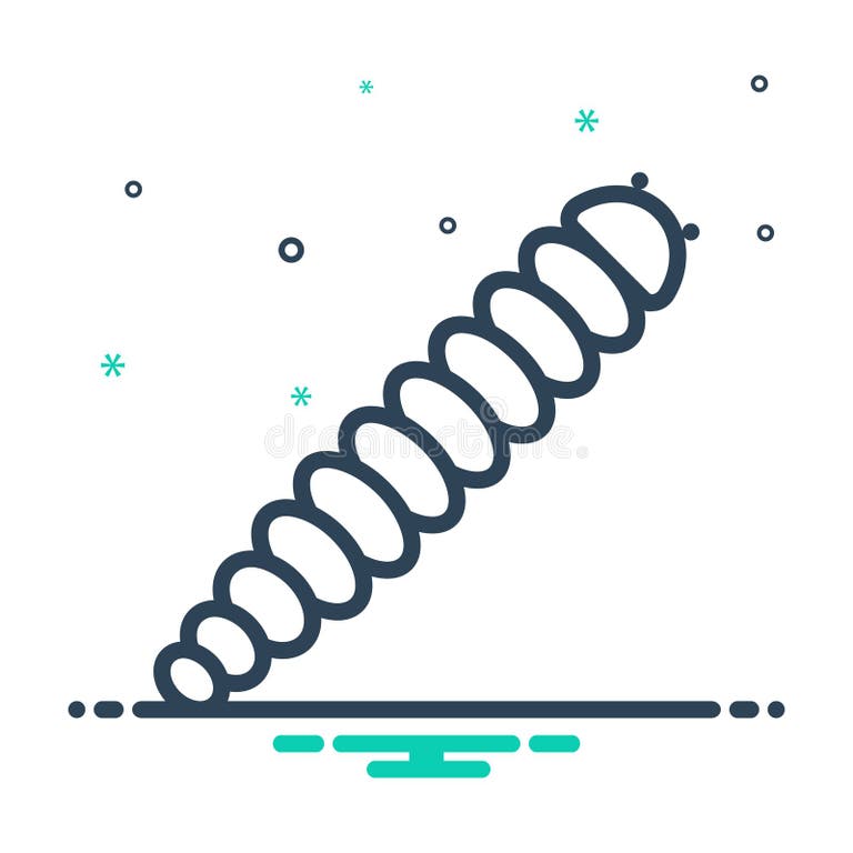 Mix Icon for Caterpillar, Worm and Larva Stock Vector - Illustration of ...