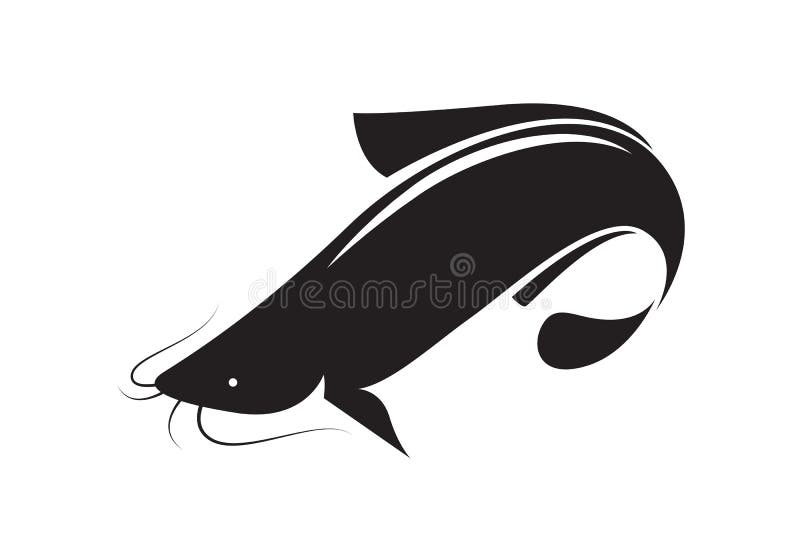 Vector Catfish Black White Stock Illustrations – 592 Vector Catfish ...